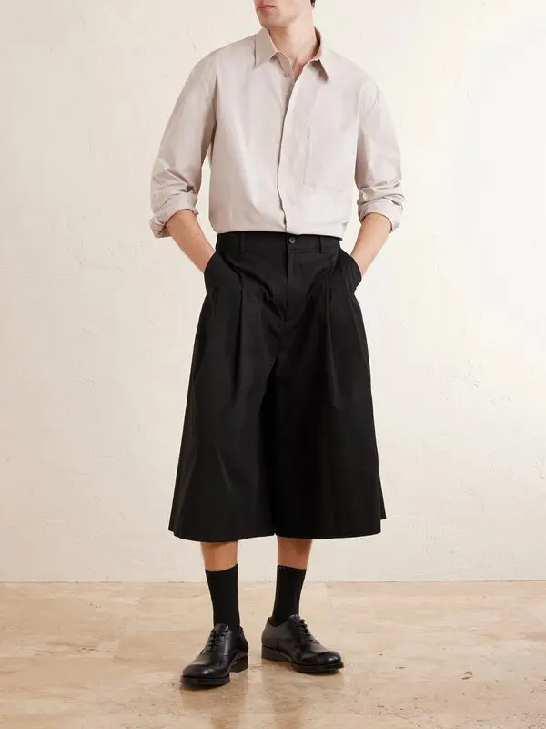 AMOMENTO Oversized Cotton Shirt