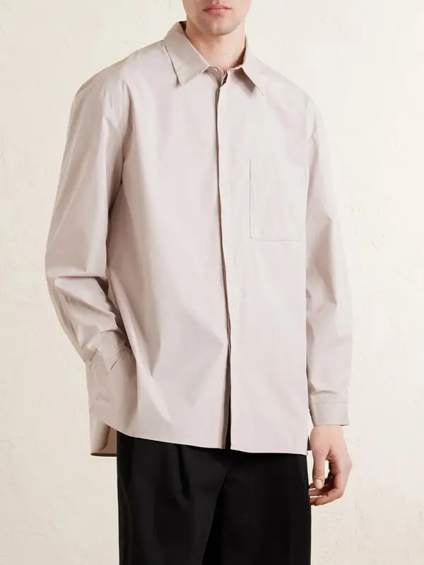 AMOMENTO Oversized Cotton Shirt