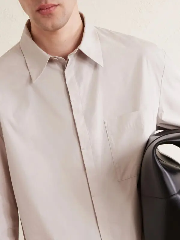 AMOMENTO Oversized Cotton Shirt