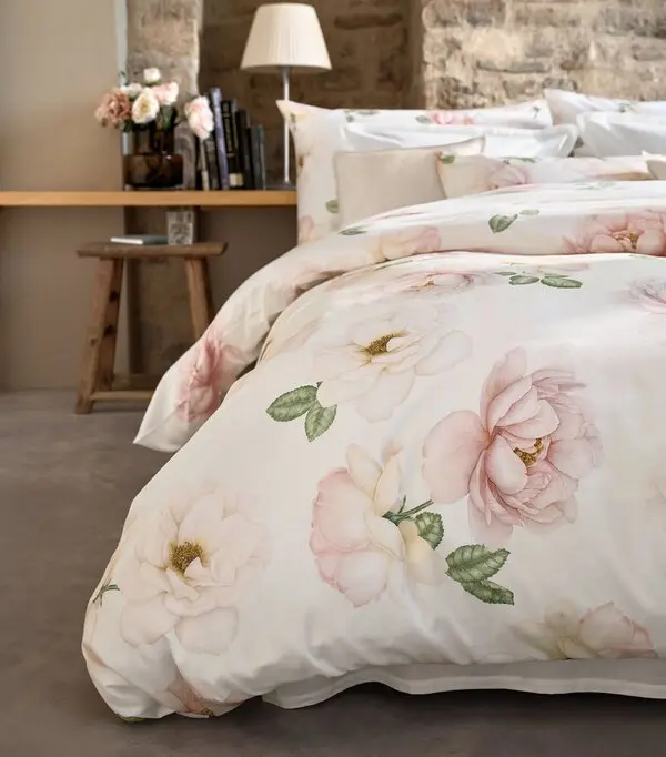 SCHLOSSBERG Cotton Rose-noblesse Super King Flat Sheet - White