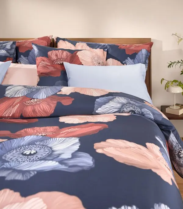 SCHLOSSBERG Cotton Mona King Oxford Pillowcase - Blue