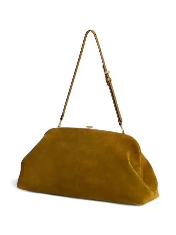 Alberta Ferretti Suede Clutch With Detachable Strap