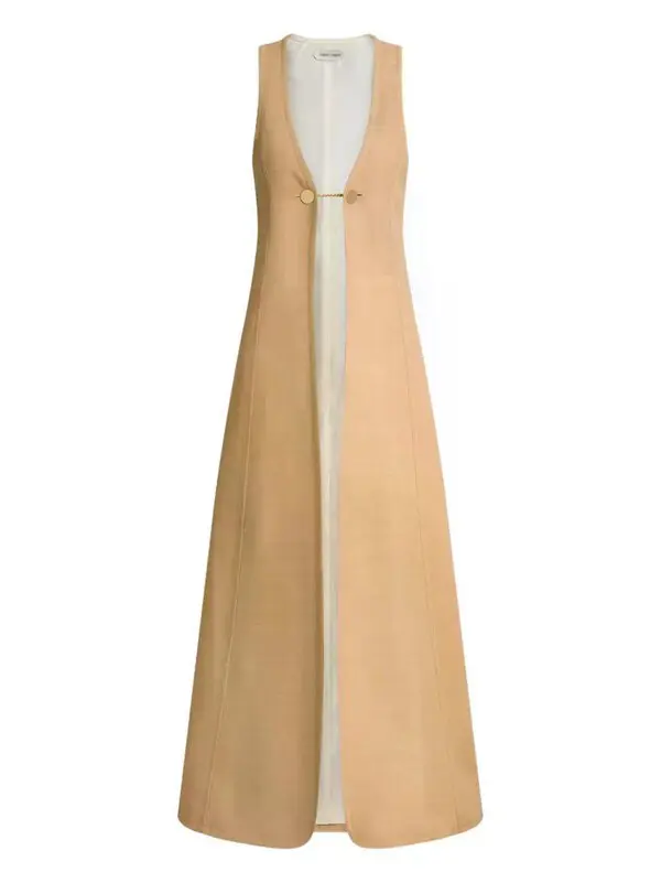 Alberta Ferretti Front Clasp-fastening Coat