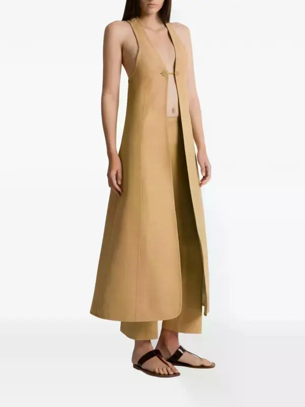 Alberta Ferretti Front Clasp-fastening Coat