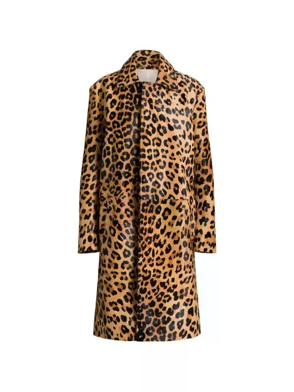 Alberta Ferretti Leopard Print Coat