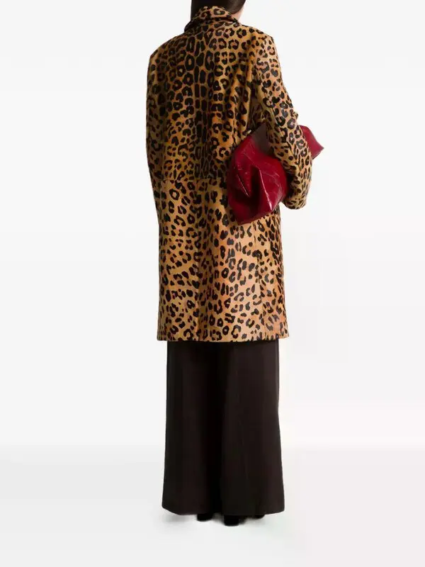 Alberta Ferretti Leopard Print Coat
