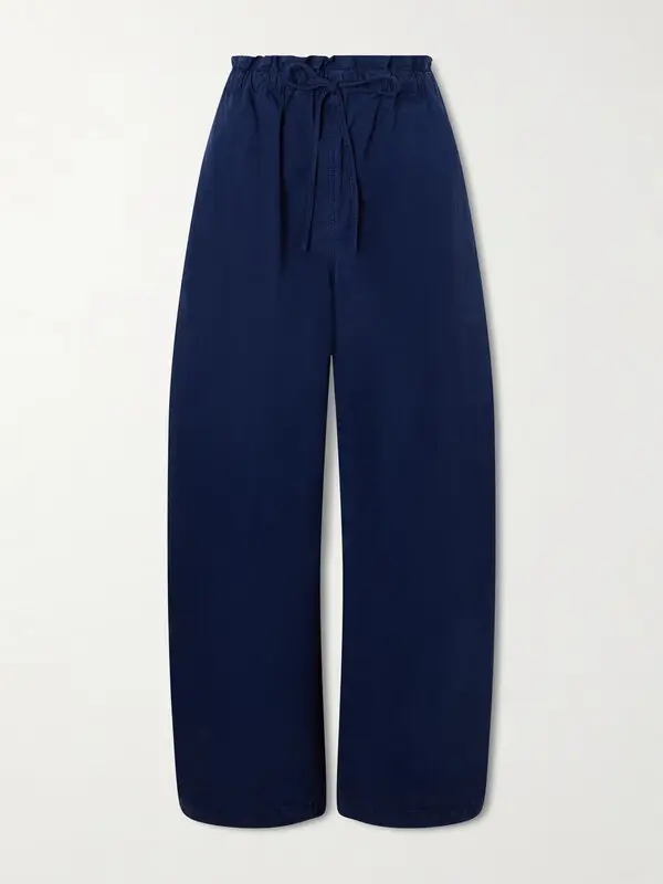 Polo Ralph Lauren Cotton Wide-leg Pants - Navy