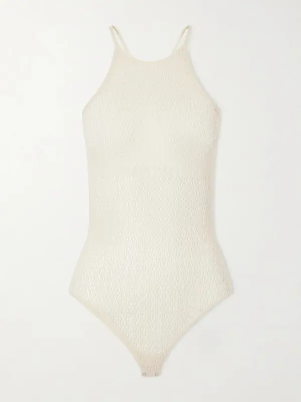 Wolford Daisy Stretch-mesh Bodysuit - Neutrals