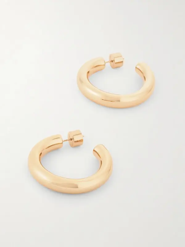 JENNIFER FISHER Samira Mini Tone Hoop Earrings - Gold