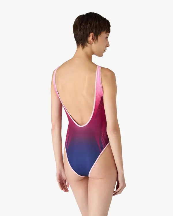 Casablanca Aubergine Gradient Swimsuit - Pink