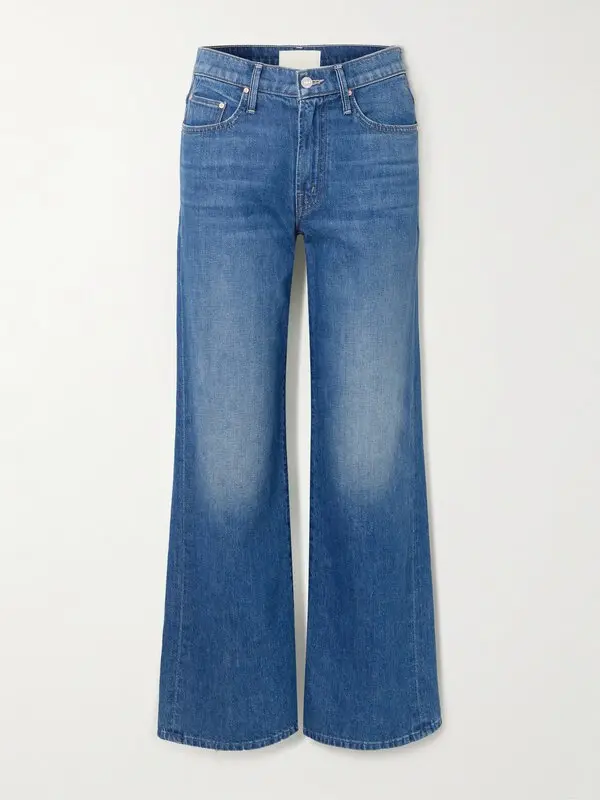 MOTHER The Maven Skimp Mid-rise Straight-leg Jeans - Blue