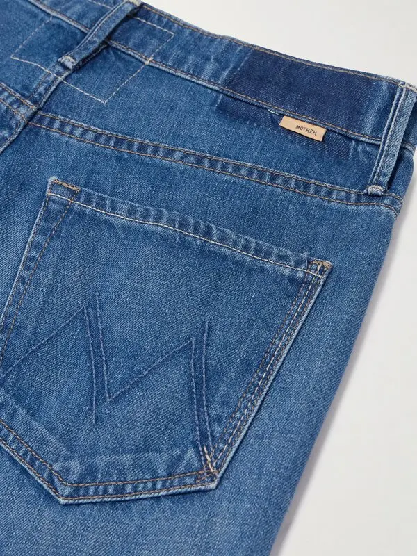 MOTHER The Maven Skimp Mid-rise Straight-leg Jeans - Blue