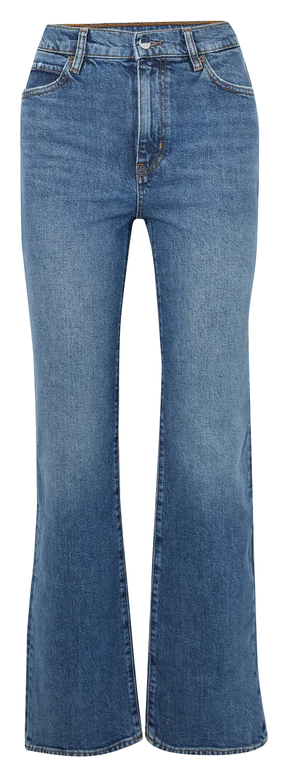 FRAME The Pixie Arrow High-rise Bootcut Jeans - Blue