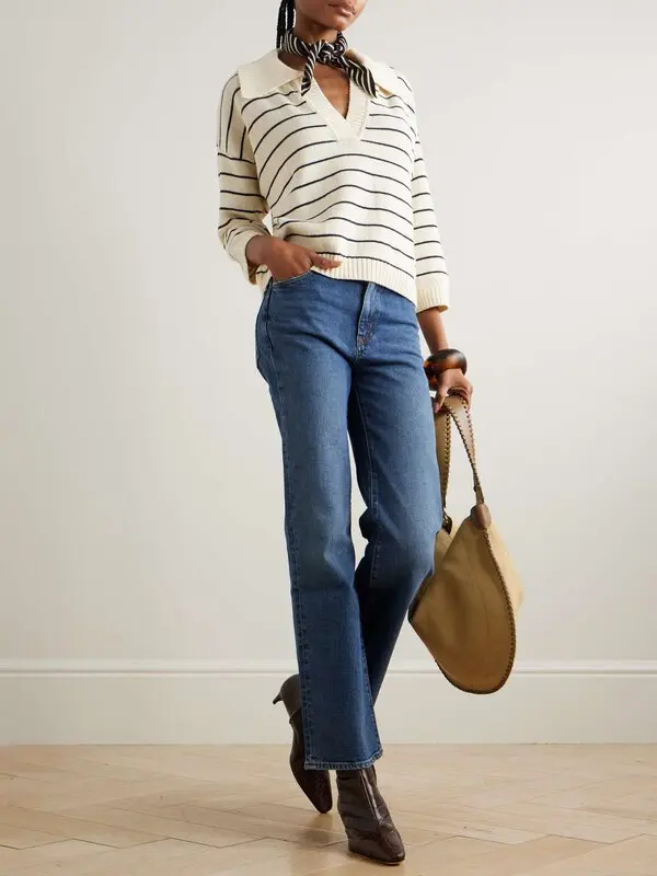 FRAME The Pixie Arrow High-rise Bootcut Jeans