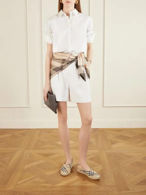 Burberry Check Espadrilles - Neutrals