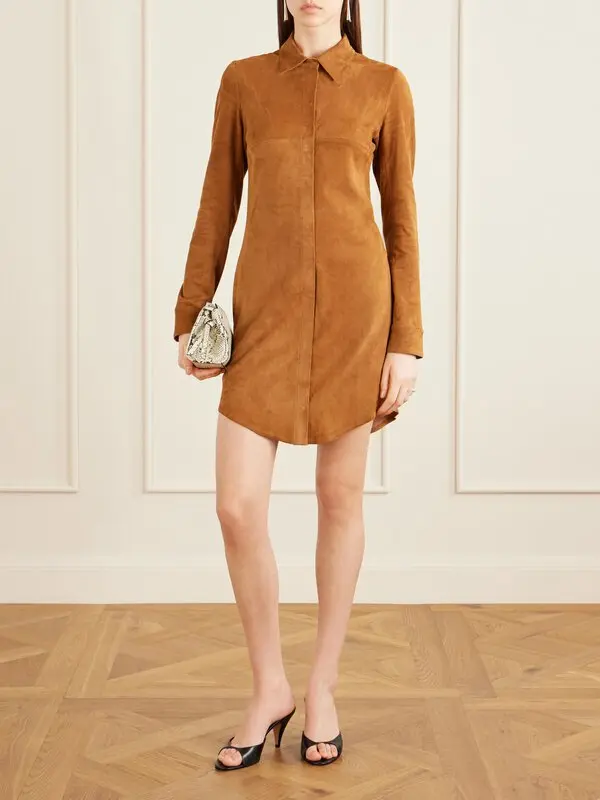 Stouls Geraldine Suede Mini Dress