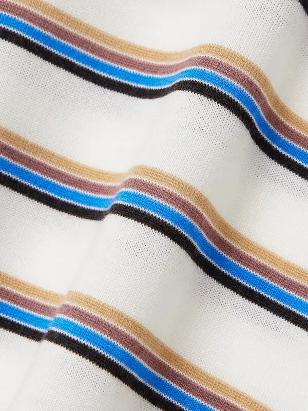 LESET James Striped Merino Wool Sweater - Blue
