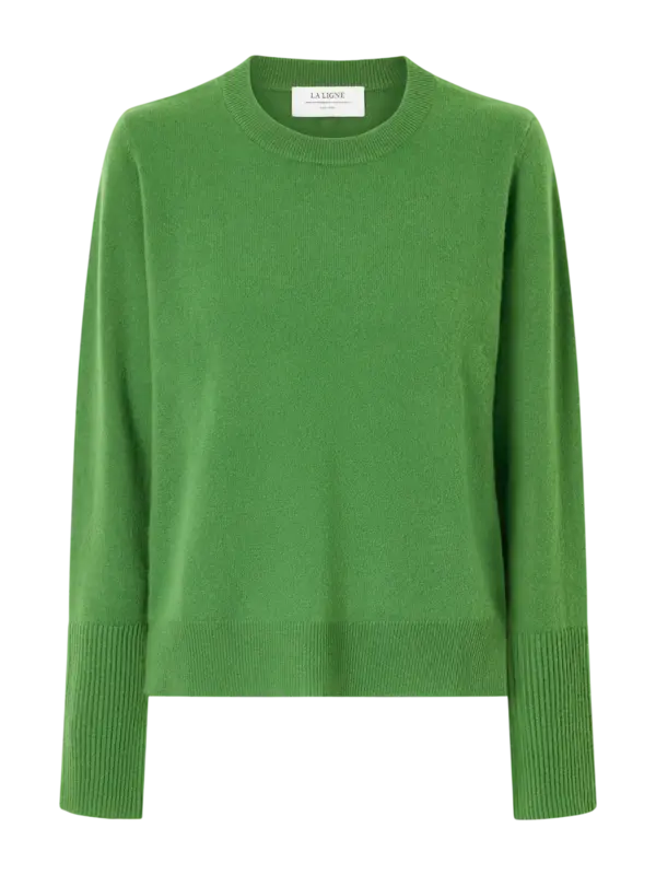 LA LIGNE Solid Lean Lines Cashmere Sweater