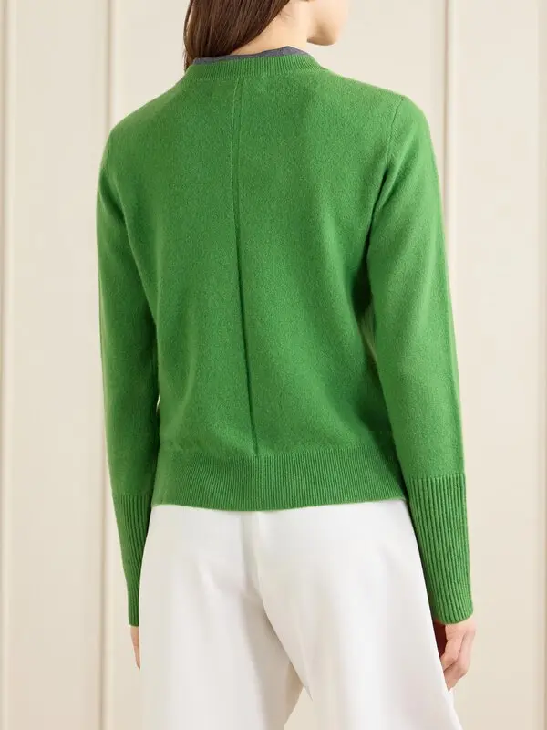 LA LIGNE Solid Lean Lines Cashmere Sweater