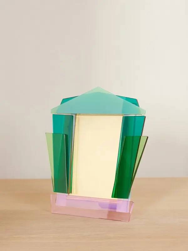 REFLECTIONS COPENHAGEN Dearest Crystal And Stainless Steel Frame - Green