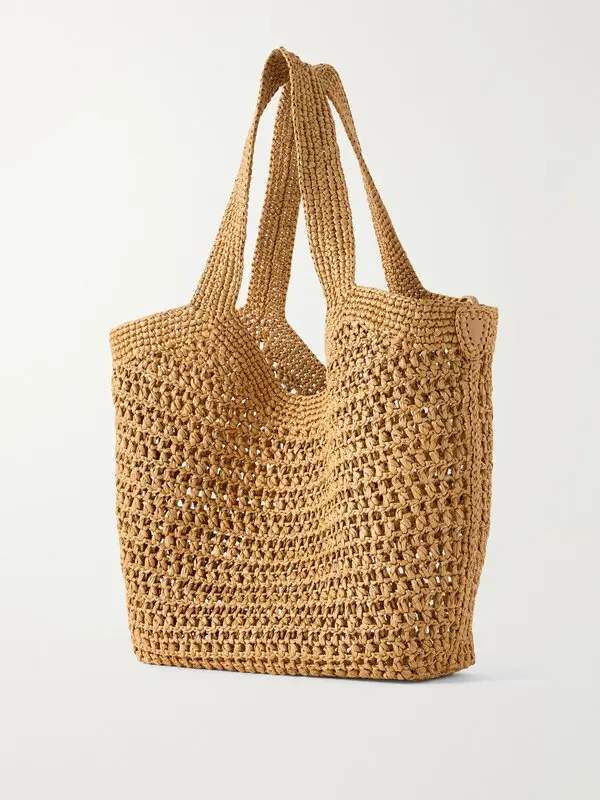TOD'S Woven Raffia Tote Bag