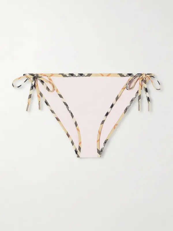 Burberry Archive Check Bikini Bottom - Pink