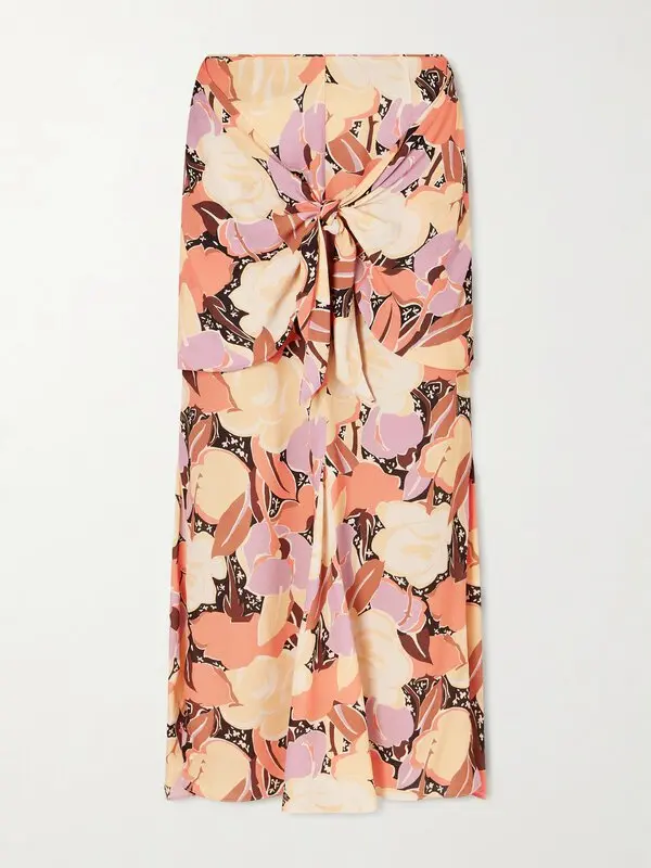 Anna Sui Desert Bloom Skirt - Orange