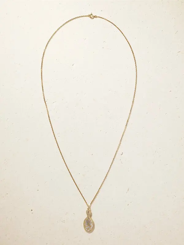 Yvonne Léon Joli Miroir Citrine Necklace - Gold