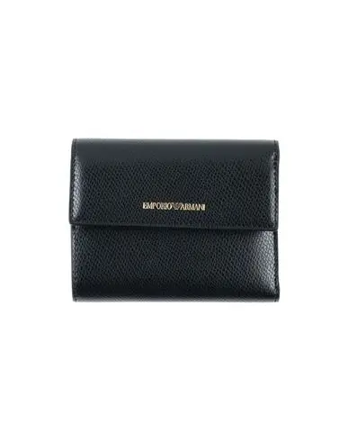 Emporio Armani Wallet Textile Fibers - Black