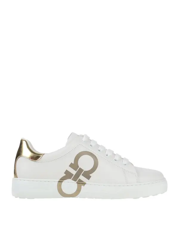 FERRAGAMO Number Leather Sneakers