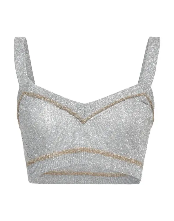 Rabanne Metallic Knit Crop Top
