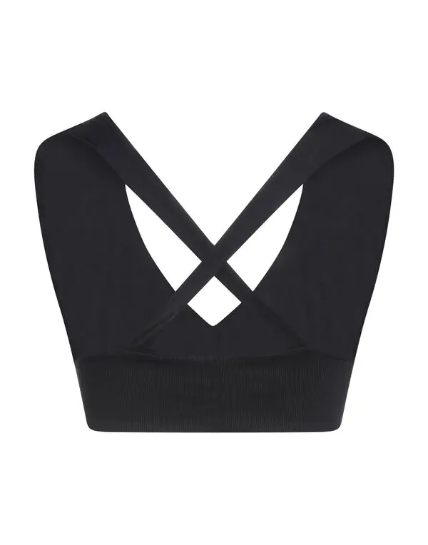 DISCLAIMER Ribbed Jersey Crop Top