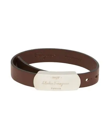 FERRAGAMO Bracelet With Logo - Brown