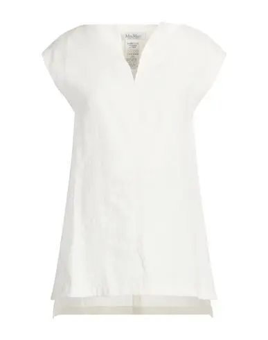 Max Mara Linen Top - White