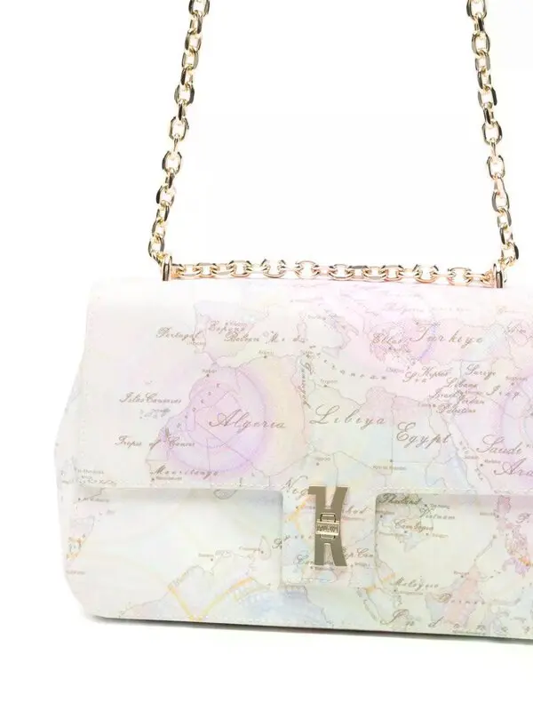 ALVIERO MARTINI 1° CLASSE Map-print Shoulder Bag