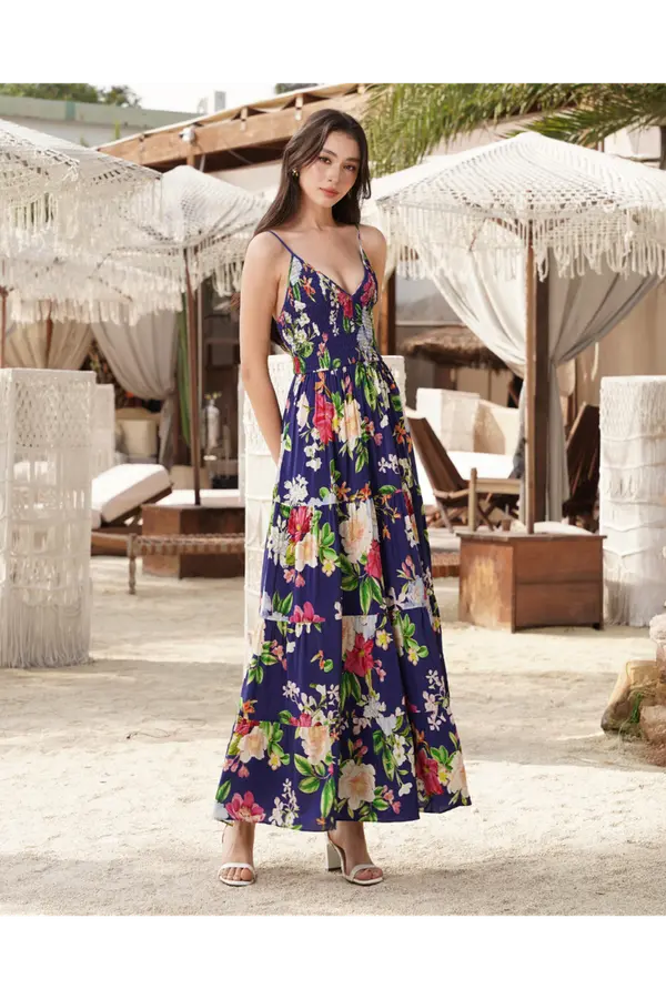 Yumi Kim Kuhio Maxi Dress - Navy