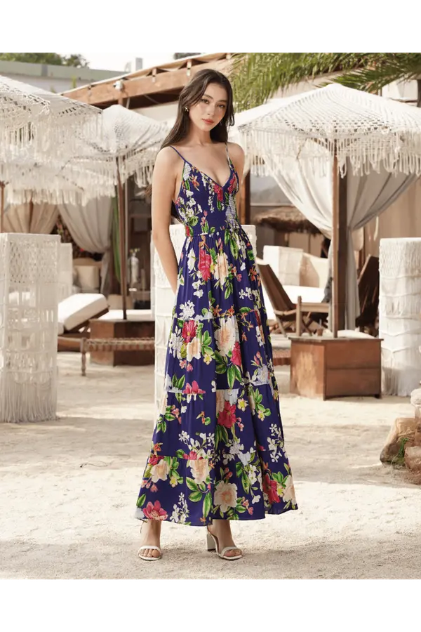 Yumi Kim Kuhio Maxi Dress - Navy