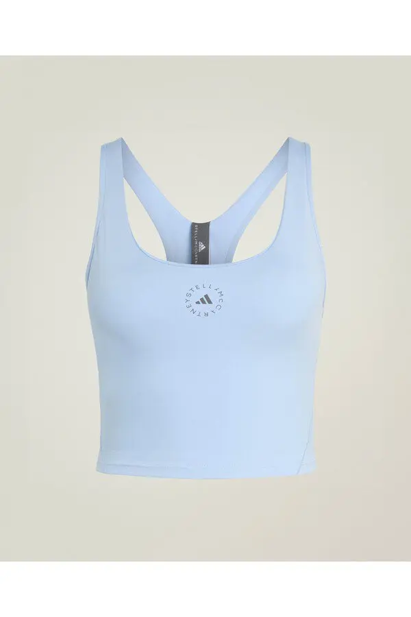 Adidas By Stella McCartney Truestrength Yoga Cropped Tank - Green