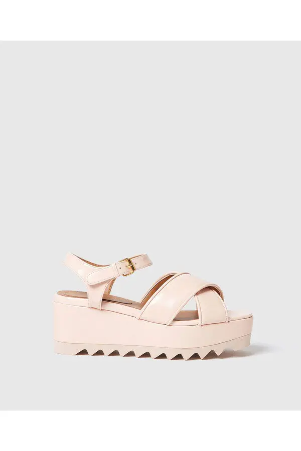 Stella McCartney Elyse Criss-cross Platform Sandals - Pink