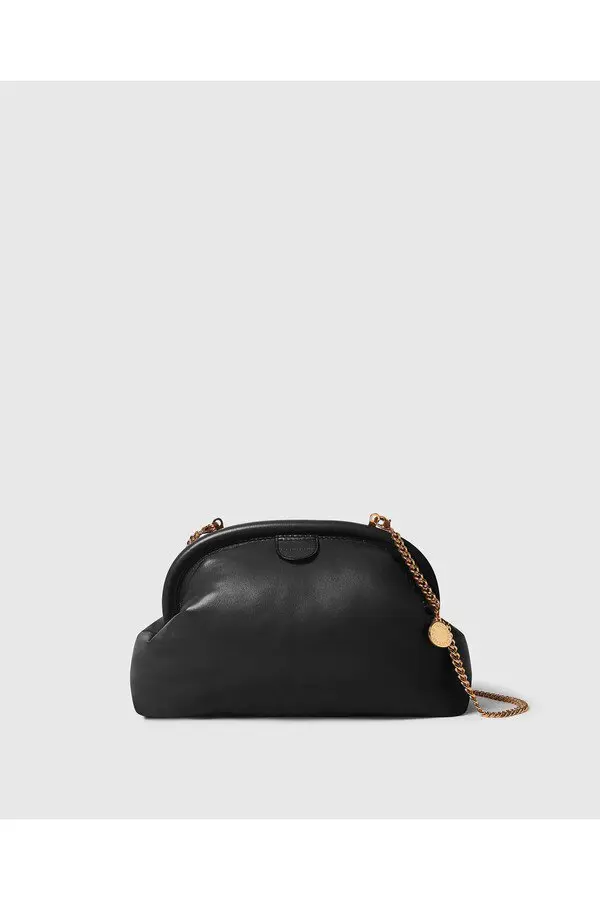 Stella McCartney Falabella Soft Clutch With Chain - Black
