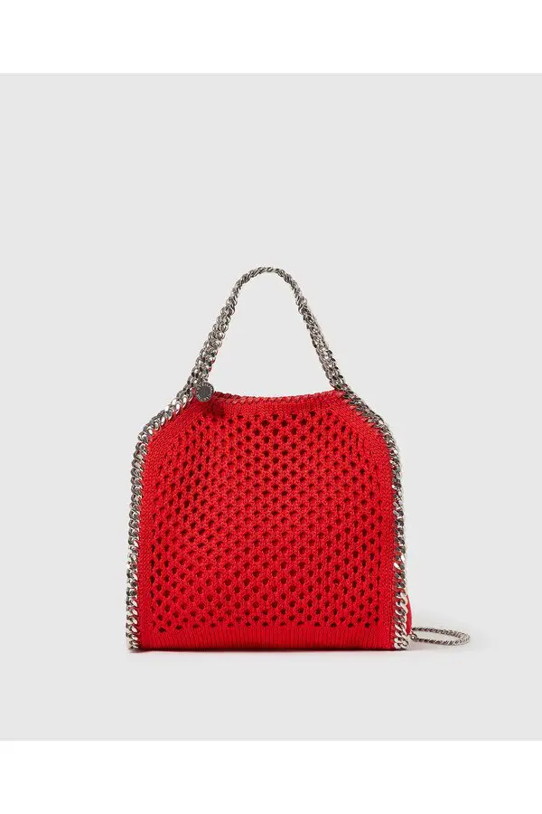 Stella McCartney Falabella Mini Mesh Tote Bag - Red