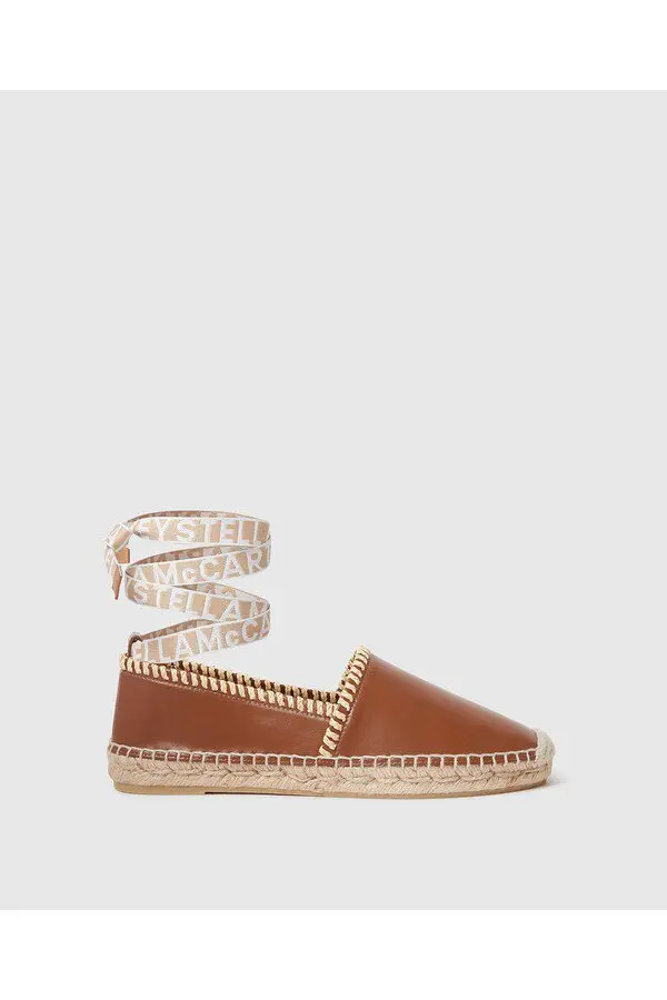 Stella McCartney Gaia Flat Sandals - Natural