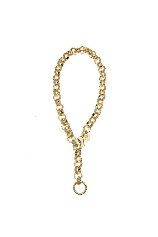 JANE WIN Forever Starry Night Lariat Rolo Chain - Gold