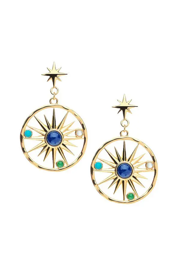 JANE WIN Wanderlust Earrings - Green