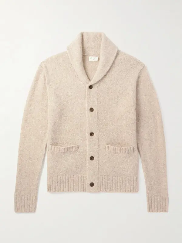 Hartford Shawl-collar Cardigan - Neutrals