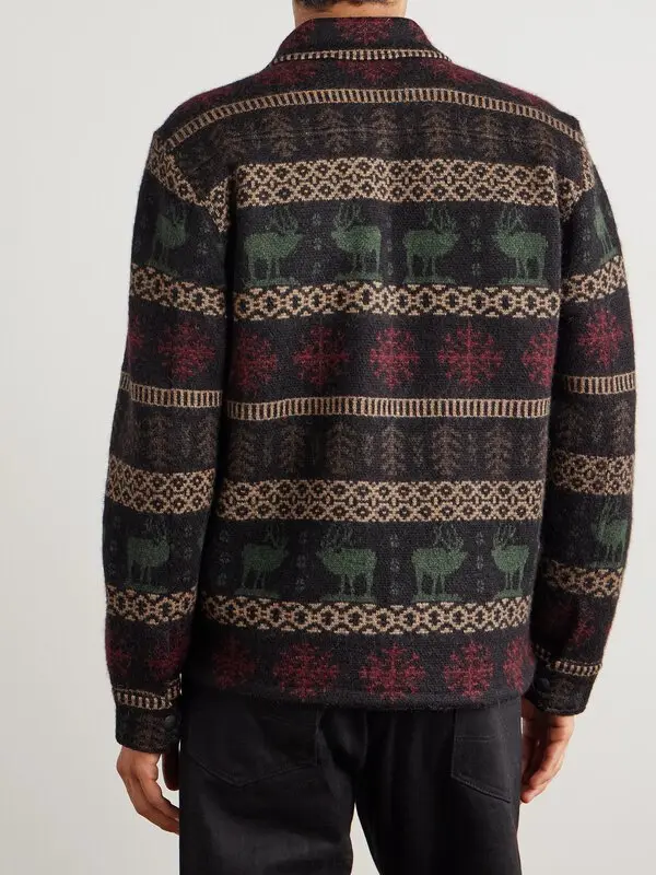 Ralph Lauren Fair Isle Alpaca And Wool-blend Jacquard Overshirt