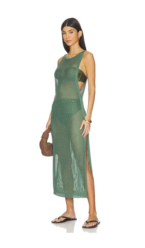 VIX PAULA HERMANNY Hanna Long Cover Up Dress - Green