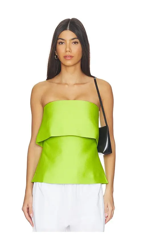 ALIGNE Felix Satin Strapless Top