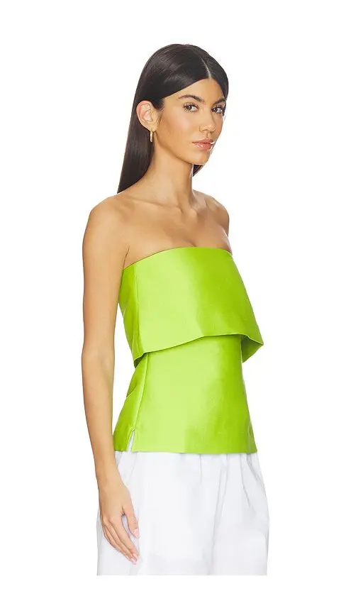ALIGNE Felix Satin Strapless Top
