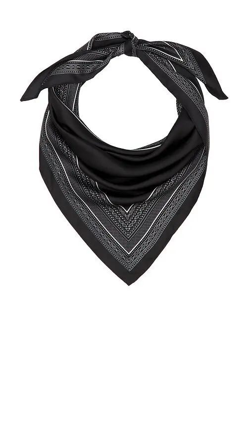LOVERS AND FRIENDS Alba Triangle Scarf - Black